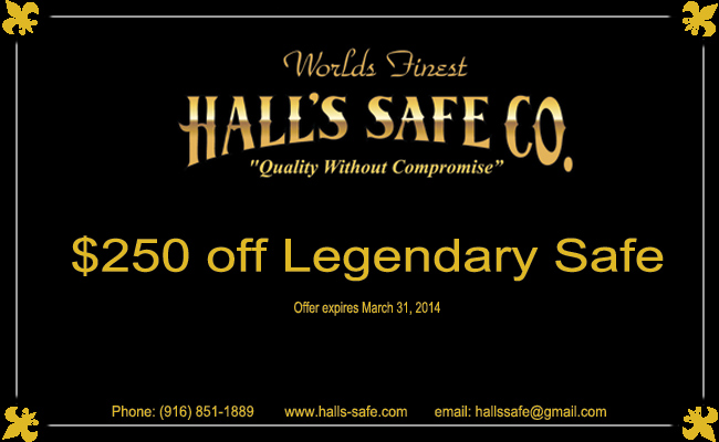 $250 Off Legendary Safes – Hall's Safes